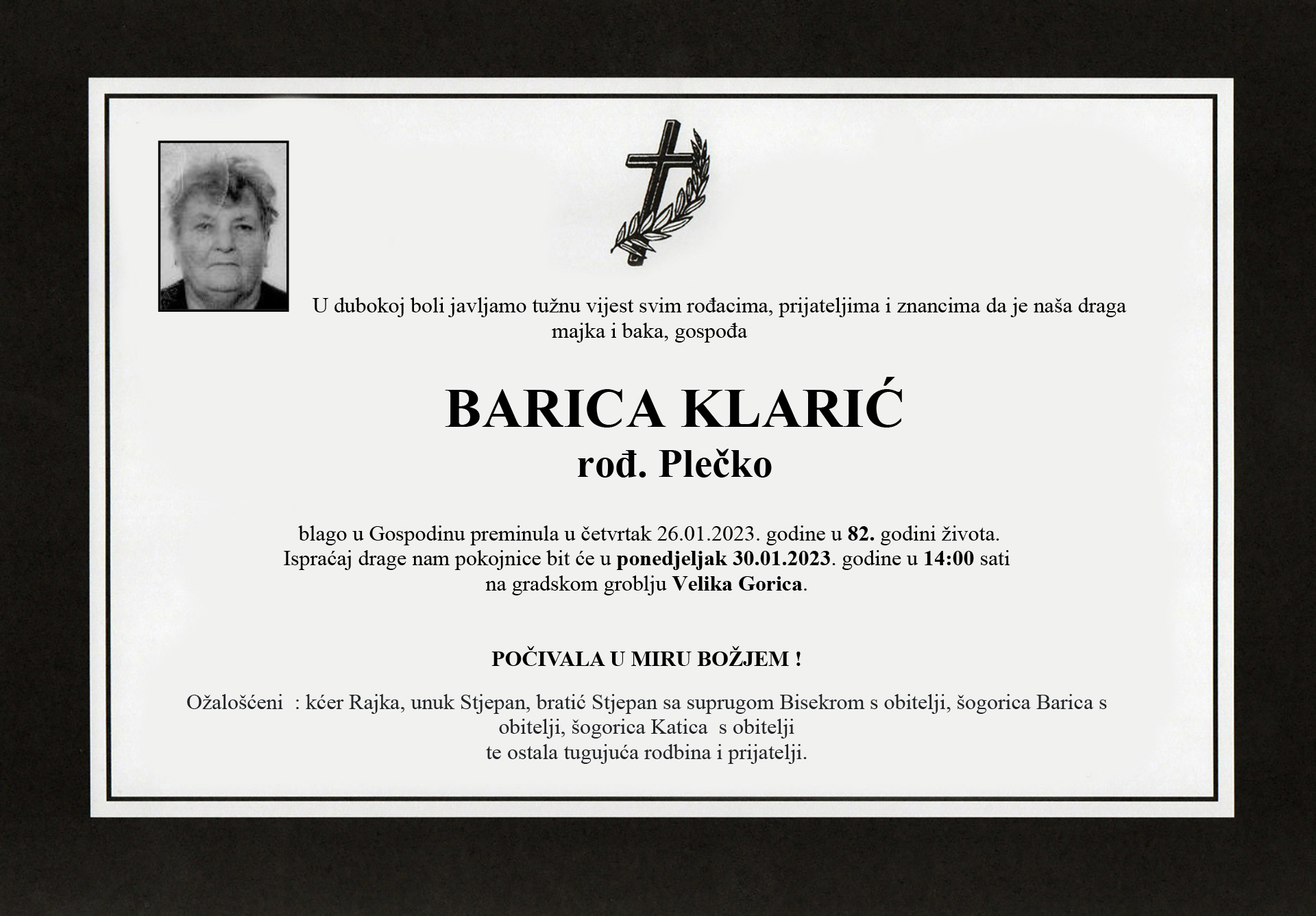 Osmrtnice - Page 2 of 9 - Krizantema usluge